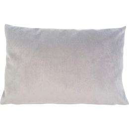 G&ouml;zze Dekokissen &raquo;Duval&laquo; mit Rei&szlig;verschluss, Kissenh&uuml;le ohne F&uuml;llung, 2 St&uuml;ck silber Polyester B/L: 60cm x 40cm, 2 Stk.