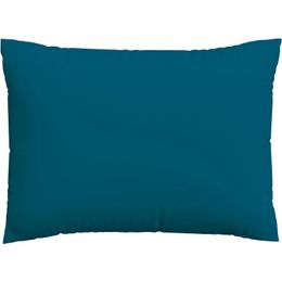 Schlafgut Kissenbezug &raquo;Premium Kissenbezug Knitted Jersey (1 St)&laquo; Ton-in-Ton Rei&szlig;verschluss, Bio-Baumwolle mit Elasthan, Uni, OEKO Tex blau Jersey, Obermaterial