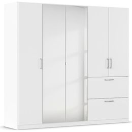 Rauch Dreht&uuml;renschrank &raquo;Kleiderschrank Schrank Garderobe Schlafzimmerschrank PADUA&laquo; voll aufgelegte Spiegelt&uuml;ren, zwei gro&szlig;e Schubladen MADE IN 