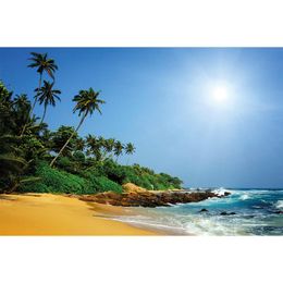 papermoon Fototapete &raquo;Sri Lanka Tropical Beach&laquo; glatt bunt Vlies B/L: 1,5m x 1,11m, Bahnen: 7 Stk.
