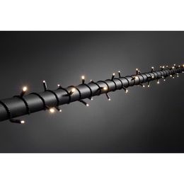 Konstsmide LED-Lichterkette 120 Stk.-flammig Micro LEDs, schutzisoliert/umgossen, 120 warm wei&szlig;e Dioden schwarz Dioden 120 Stk. Flammen 120 Stk., 