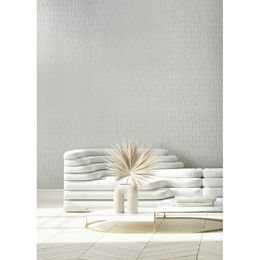 marburg Vliestapete &raquo;Textured Tones&laquo; Strukturmuster moderne Tapete f&uuml;r Wohnzimmer Schlafzimmer K&uuml;che wei&szlig; Vlies B/L: 0,53m x 10,05m, Rollen: 1