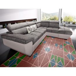 COTTA Ecksofa &raquo;Speedway L-Form, B: 262cm, moderne Couch, bequeme Wellenunterfederung,&laquo; Kopfteilverstellung, optional Schlaffunktion & Bettkasten 