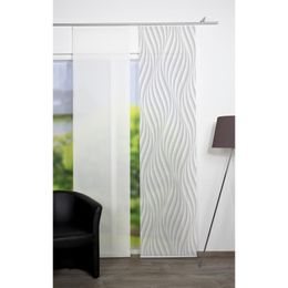 Vision S Schiebegardine &raquo;WAVE&laquo; Paneelwagen 1 Stk. tlg. Schiebevorhang, Digitaldruck, Bambus grau Polyester 245cm, Paneelwagen, 60cm