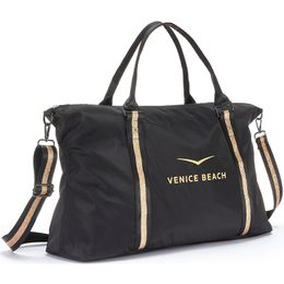 Venice Beach Damen Sporttasche &raquo;gro&szlig;e Umh&auml;ngetasche, Wellnesstasche, Saunatasche, Reisetasche&laquo; Weekender, Strandtasche mit modischem Druck VEGAN 