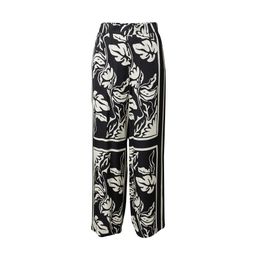 s.Oliver BLACK LABEL Hose Damen Gr&ouml;&szlig;e 48 schwarz / wei&szlig;