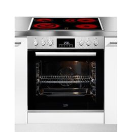 Beko Elektro-Herd-Set Einbauherd-Set &raquo;BBUM12322X&laquo; mit 2-fach-Teleskopauszug Hydrolyse Set, 1 Stk. tlg. Gleichm&auml;&szlig;ige Hei&szlig;luft f&uuml;r perfekte Ergebnisse 