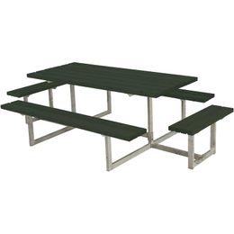 Plus Garten-Essgruppe &raquo;&raquo;Basic&laquo; Kombim&ouml;bel + 2 Anbau&laquo; 1 Stk. tlg. 260x160x73/45 cm gr&uuml;n B/H/T: 160cm x 73cm x 260cm