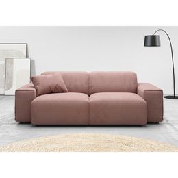 Home Affaire 2,5-Sitzer &raquo;Glimminge auch in Breitcord, Feincord + Easy care-Bezug&laquo; besondere Kedern&auml;hte, Zierkissen rosa 95% Polyester, 5% Nylon B/H/T: