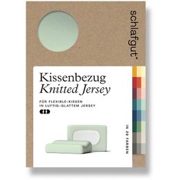 Schlafgut Kissenbezug &raquo;Pure flexibler Kissenbezug f&uuml;r Nackenst&uuml;tzkissen&laquo; Bio-Baumwolle mit Elasthan, mit Gummizug, b&uuml;gelfrei gr&uuml;n Bio-Baumwolle, Obermaterial: 