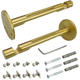 Liedeco Kombitr&auml;ger f&uuml;r Gardinenstangen und Fl&auml;chenvorhangschienen &Oslash; 16 mm gold &Oslash; 1,6cm