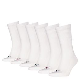 Puma Herren Puma Socken &raquo;Puma UNISEX CUSHIONED NEXT CREW 6P ECOM&laquo; 6 Paar, mit Logoschriftzug an der R&uuml;ckseite wei&szlig; 35-38