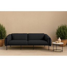OTTO home 3-Sitzer &raquo;Lumi&laquo; Outdoor Gartensofa, wetterfeste Materialien, Breite 228 cm schwarz 100% Polip B/H/T: 226cm x 73cm x 96cm, Struktur