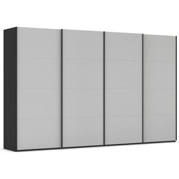 Rauch Schwebet&uuml;renschrank &raquo;Kleiderschrank Schrank Garderobe Schlafzimmerschrank SCALE-FYRA&laquo; edle viergeteilte T&uuml;ren mit Glas-Front viele Farben MADE 
