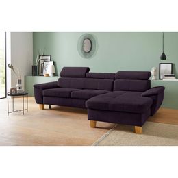 exxpo - sofa fashion Ecksofa &raquo;Enya, aufwendige Detailverarbeitung, hoher Sitzkomfort, bequem, L-Form&laquo; inkl. Kopfteilverstellung, wahlweise mit 