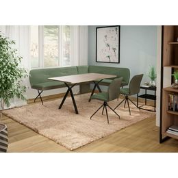 OTTO home Eckbankgruppe &raquo;Bruna Essecke, Sitzgruppe, Eckbankgruppe, K&uuml;chenbankgruppe&laquo; Set, 4tlg, 4 tlg. tlg. Stuhl: 360&deg; drehbar (R&uuml;ckst.), 2-Stoff-