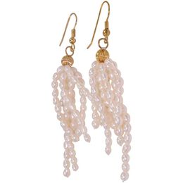 Firetti Damen Paar Ohrhaken &raquo;Schmuck Geschenk Silber 925 Ohrschmuck Ohrringe&laquo; Made in Germany - mit S&uuml;&szlig;wasserzuchtperle gold Perlen Silber 925 (