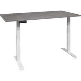 M&auml;usbacher Schreibtisch &raquo;Big System Office&laquo; Breite 120 cm, elektrisch h&ouml;henverstellbar wei&szlig; B/H/T: 120cm