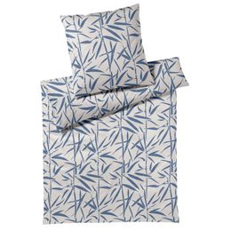Elegante Bettw&auml;sche &raquo;Sweet Grass&laquo; 2 Stk. angenehmes Hautgef&uuml;hl blau Jersey, Obermaterial: 100% Baumwolle B/L: 135cm x 200cm, 1 Stk., 1 Stk., Jersey, B/L: 80cm 