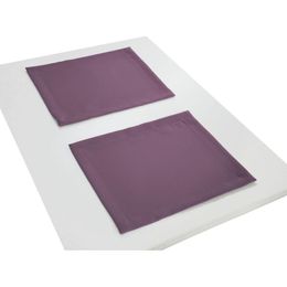 Adam Platzset &raquo;Uni Collection&laquo; lila Obermaterial: 100% Baumwolle B/L: 30cm x 40cm, 2 Stk., Bio-Baumwolle, eckig