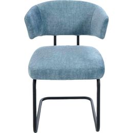 K+w Komfort & Wohnen K+W Komfort & Wohnen Freischwinger &raquo;Mikkado Tube&laquo; () 1 Stk.abgerundeter R&uuml;cken, Rundrohrgestell, Abstandshalter, Sitzkomfort blau B/H/T: 55cm x 79cm x
