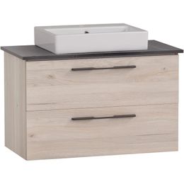 Schildmeyer Waschtisch &raquo;Maxim, Sandeiche + Marmor&laquo; 3 Stk. tlg. Made in Germany beige B/H/T: 86cm x 62,9cm x 45cm