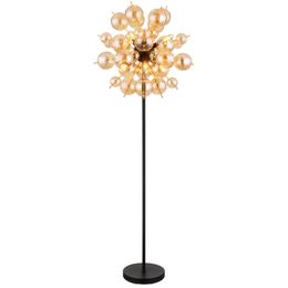 Globo LIGHTING Stehlampe &raquo;UDO&laquo; E14 1 Stk. Stehlampe/goldfarben/Glaskugeln/modern/Wohnzimmer/Flur/Schlafzimmer gold 1 Stk.