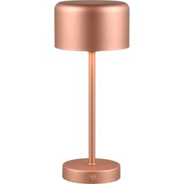 REALITY LEUCHTEN LED Tischleuchte &raquo;JEFF&laquo; LED-Board 1 Stk. Warmwei&szlig; Akku Tischlampe mit USB-C Anschluss, Touchdimmer 4 Stufen, H&ouml;he 30cm rosa 1, &Oslash; 