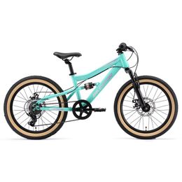 Bikestar Jugendfahrrad 7 Gang Shimano RD-TY21 Schaltwerk Kettenschaltung gr&uuml;n 30cm, 20 Zoll (50,80cm) Jugendfahrrad