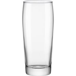 Van Well Bierglas &raquo;Willybecher&laquo; 0,4 L, geeicht, sp&uuml;lmaschinenfest, Gastronomiequalit&auml;t, 12-tlg. transparent Glas &Oslash; 7cm x 16,5cm, 400ml, 12 Stk.