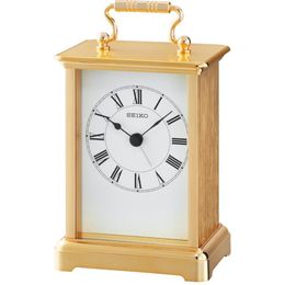 Seiko Unisex Tischuhr &raquo;QHE093G&laquo; Quarzuhr, Wohnzimmer, Esszimmer, B&uuml;ro, Arbeitszimmer gold Einheitsgr&ouml;&szlig;e