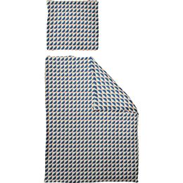 Adam Bettw&auml;sche &raquo;Circles&laquo; 2 Stk. aus 100 % Bio-Baumwolle, 2 teilig - Bettw&auml;sche Set blau Renforc&eacute;, Obermaterial: 100% Baumwolle B/L: 135cm x 220cm, 1 Stk.,