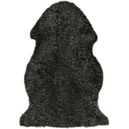 Heitmann Felle Fellteppich &raquo;Lammfell Curly&laquo; fellf&ouml;rmig 25 mm H&ouml;he echtes Lammfell mit nat&uuml;rlicher Lockung, geschoren, weich & kuschelig schwarz Lammfell B : 60cm 1 