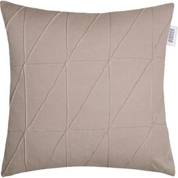 Sch&ouml;ner Wohnen Kollektion SCH&Ouml;NER WOHNEN-Kollektion Dekokissen &raquo;Across&laquo; mit graphischer Ziernaht rosa Baumwolle, Leinen B/L: 45cm x 45cm, 1 Stk.