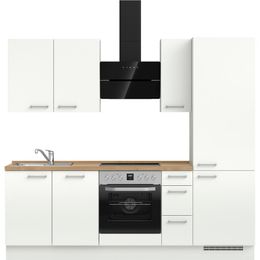 Nobilia K&uuml;chenzeile &raquo;"Laser II", NEU: individuell anpassbar mit gratis Profi-Beratung&laquo; vormontiert, 240 cm breit, optional mit verschiedenen E‐Ger&auml;te-