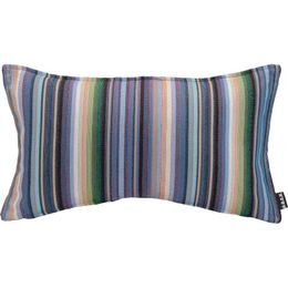 HOCK Dekokissen &raquo;Blondie&laquo; mit bunten Streifen, Kissenh&uuml;lle mit F&uuml;llung, 1 St&uuml;ck blau Baumwolle B/L: 50cm x 30cm, 1 Stk.