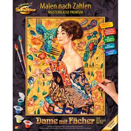 Schipper Malen nach Zahlen &raquo;Meisterklasse Premium - Dame mit F&auml;cher&laquo; Made in Germany bunt Einheitsgr&ouml;&szlig;e
