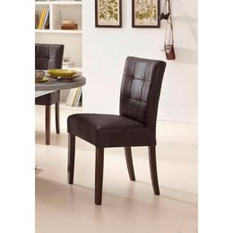 OTTO home 4-Fu&szlig;stuhl &raquo;Talia&laquo; (Set) 2 Stk. braun 100% Polyurethan B/H/T: 48cm x 92cm x 60cm, 2 Stk., Webstoff