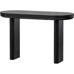 Woood Schreibtisch &raquo;Mael aus MDF mit Furnierschicht und massiven Holzbeinen 120x50x75 cm&laquo; Tragkraft 50 kg, einfach zu montieren, sichtbare Maserung B/