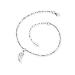 Engelsrufer Fu&szlig;kette &raquo;Fl&uuml;gel mit Emaille&laquo; mit Emaille silber Edelstahl Fu&szlig;kette