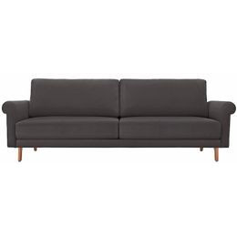 Creation BY ROLF BENZ 3-Sitzer &raquo;CR.450, Designsofa, Loungesofa&laquo; modern Landhaus, Breite 208 cm, F&uuml;&szlig;e in Nussbaum braun NaturLEDER OSKAR (echtes 
