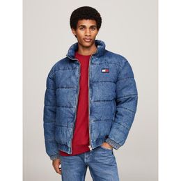 Tommy Jeans Herren Steppjacke &raquo;DENIM PUFFER JKT DH6051&laquo; mit bestickten Markenlogo auf Brusth&ouml;he blau XXL