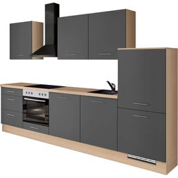 IMPULS K&Uuml;CHEN K&uuml;chenzeile &raquo;"Kopenhagen", Ausrichtung w&auml;hlbar, Schubk&auml;sten mit Soft-Close&laquo; Set, vormontiert, wahlweise mit E-Ger&auml;ten, Breite 300 cm 
