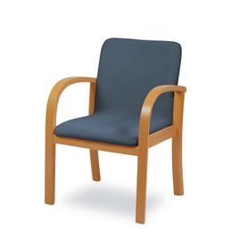 Home Affaire Esszimmersessel &raquo;LINA707&laquo; 1 Stk. tlg. Extra-confort, Fleckenabweisendes Gewebe, Massivholz blau 100% Polyester Polyester, B/H/T: 60cm x 