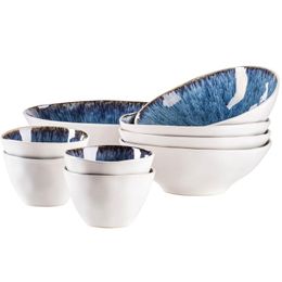 M&auml;ser M&Auml;SER Salatsch&uuml;ssel &raquo;FROZEN, Salatsch&uuml;ssel-Set, Steinzeug&laquo; 9 Stk. aus Steinzeug Steinzeug &Oslash; 26cm