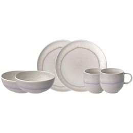 like. by Villeroy & Boch Fr&uuml;hst&uuml;cks-Geschirrset &raquo;Perlemor Sand&laquo; Made in Germany, Fine China Porzellan beige Fine China-Porzellan 6 Stk.