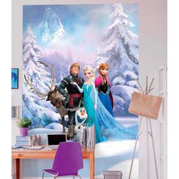 Komar Fototapete &raquo;Frozen Winter Land - Gr&ouml;&szlig;e 184 x 254 cm&laquo; bedruckt glatt Kinderzimmer bunt Papier B/L: 184m x 254m, Rollen: 4