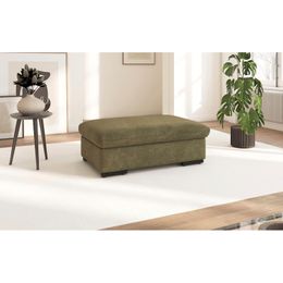 Sit & More sit&more Polsterhocker &raquo;Alcudia&laquo; gr&uuml;n 98% Polyester, 2% Polyamid B/H/T: 101cm x 43cm x 68cm, Soft clean
