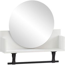 Welltime Wandregal &raquo;Ella, Wandregal mit Spiegelelement, Made in Germany, B: 59 cm&laquo; Solide Verarbeitung - Dieses Produkt ist in Deutschland gefertigt 