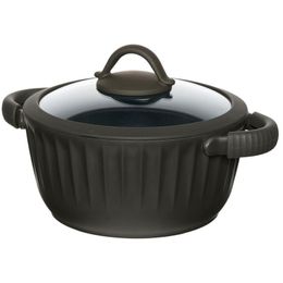 RESTO Kitchenware Bratentopf &raquo;Ascella, Schmortopf antihaftbeschichtet und sp&uuml;lmaschinenfest&laquo; 2 Stk. tlg. Aluminiumguss braun 2,6 l + &Oslash; 20cm + H&ouml;he 